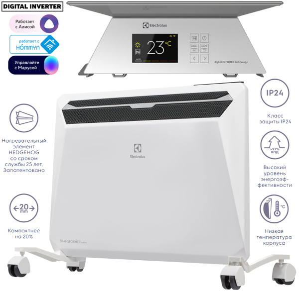 Обогреватель Electrolux инверторный конвектор Rapid Transformer, Air ...