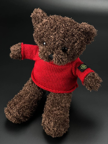 Плюшевый медведь в свитере Stone Island, мишка Stone, игрушка Стоник ...