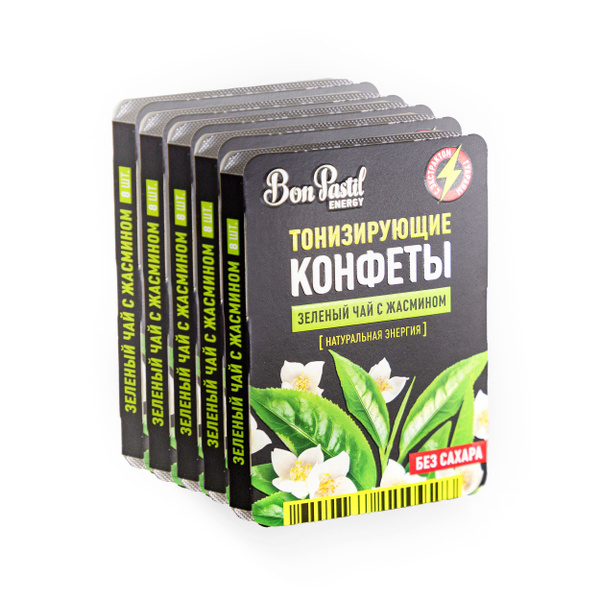 Конфеты тонизирующие "Bon Pastil ENERGY" Зеленый чай с жасмином 5 ...