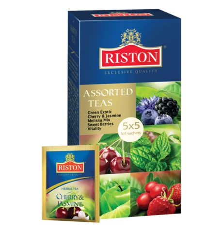 Riston Чай травяной Assorted Teas, ассорти, 25 пакетиков по 2 г ...