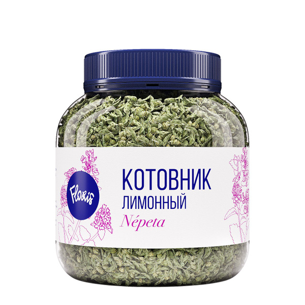 Чай травяной Floris "Котовник лимонный" в банке (лист), сушеный ...