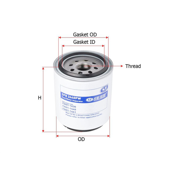 Фильтр топливный Sure filter John Deere/New Holland - купить по ...