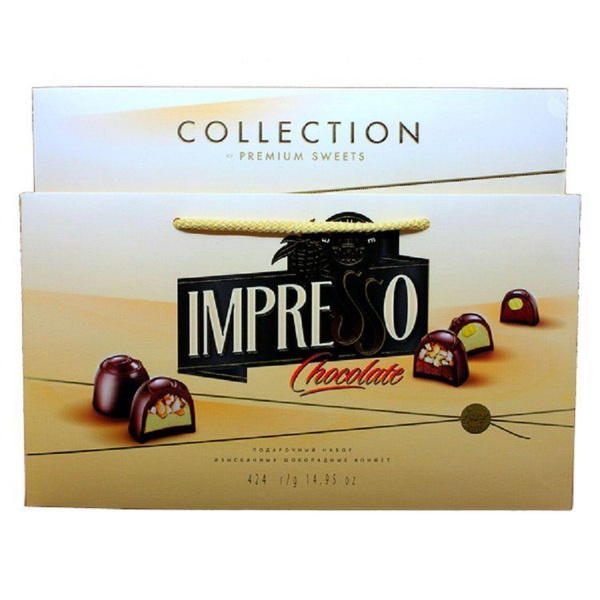 Конфеты шоколадные Impresso Premium бежевый 424 г - купить с доставкой ...