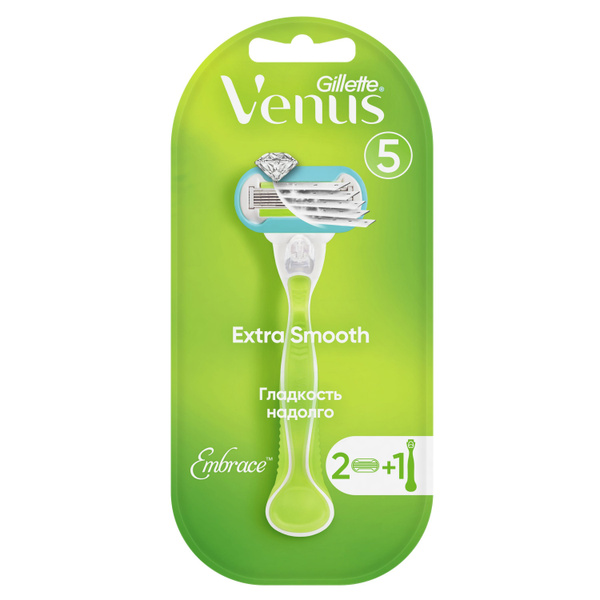 GILLETTE VENUS Embrace Бритва с 2 сменными кассетами купить на OZON по ...