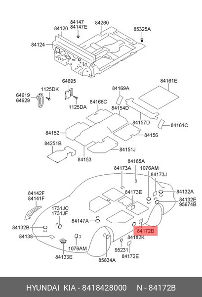 Заглушка, арт. 8418428000, производитель Hyundai-KIA, цена за 1 шт ...