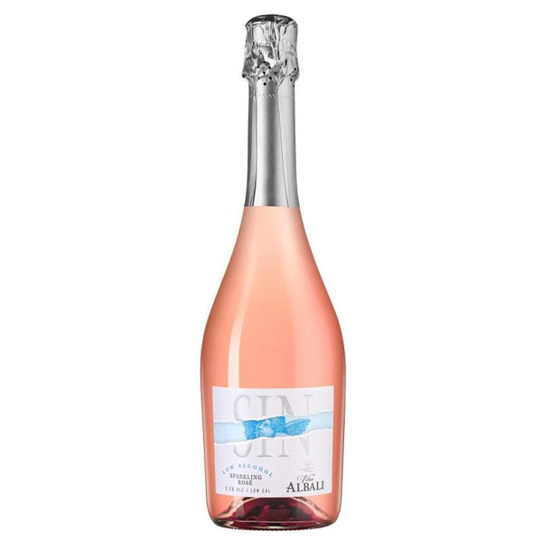 Вино безалкогольное игристое розовое Винья Албали Sparkling Rose, 0,75л ...