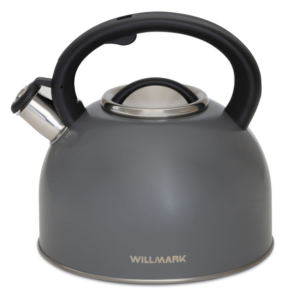 Чайник со свистком 4 л WILLMARK WTK-4810SS серый купить на OZON по низкой цене (879434565)