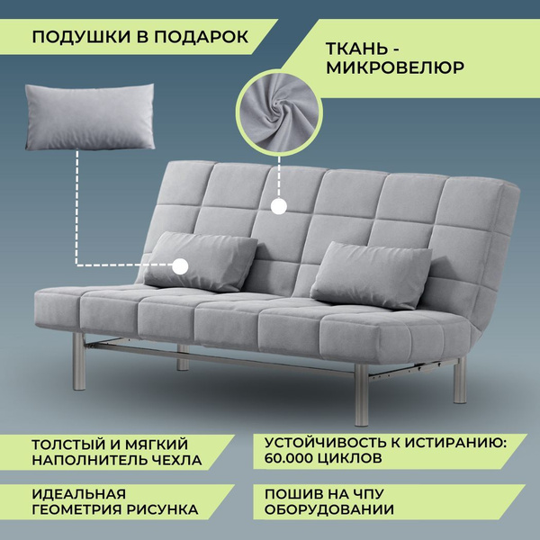 Диван-кровать Идея Клик-Кляк Люкс, механизм Книжка, 195х100х100 см ...