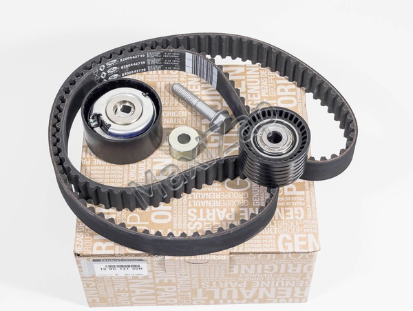 Комплект ГРМ Duster 2,0 (ремень+2 ролика+1 болт) Renault оригинал ...