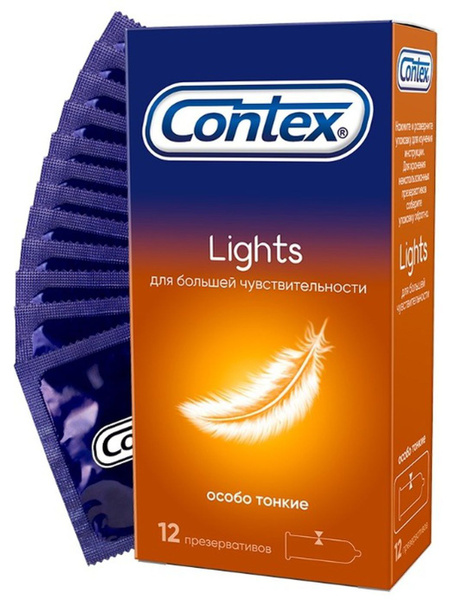 Презервативы Contex Lights, 12 шт. купить на OZON по низкой цене (2737163367)
