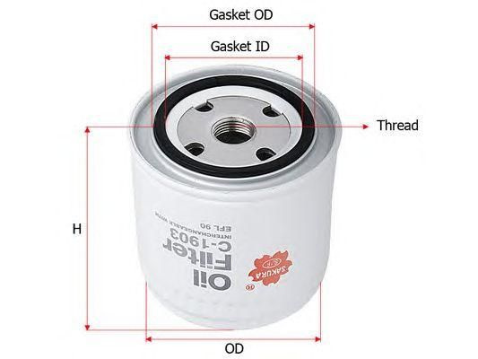 Фильтр масляный Sakura C1903 - купить по выгодным ценам в интернет ...