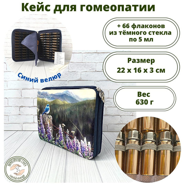 Аптечка гомеопатическая, пенал, кейс, Homeopathic_cases для хранения ...