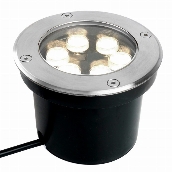Светодиодный led светильник тротуарный (грунтовый) низковольтный 6Вт ...