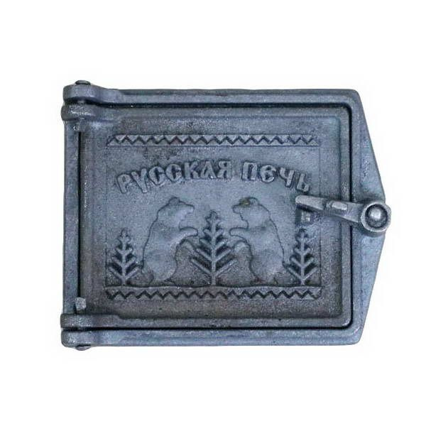 Дверка прочистная печная чугунная ДПр-2 Медведь (180х140/150х125 ...