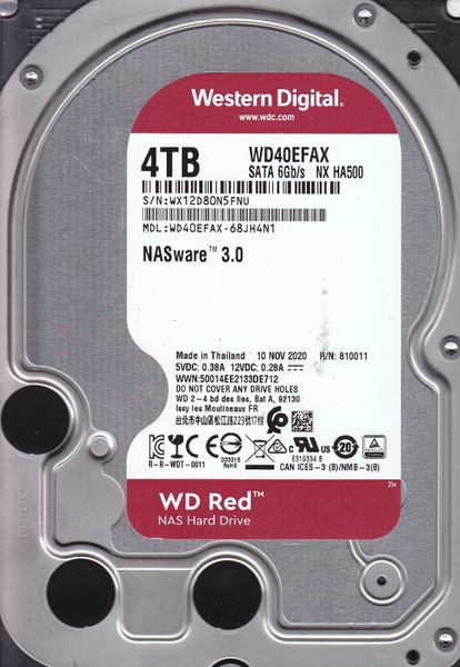 4 ТБ Внутренний жесткий диск Western Digital WD40EFAX (WD40EFAX ...