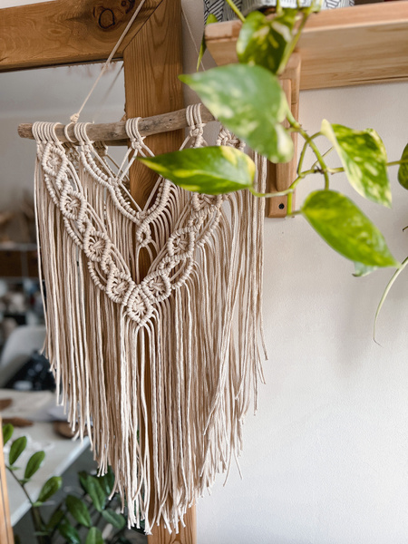 Украшение настенное интерьерное Macrame With Soul Макраме панно натуральное купить по