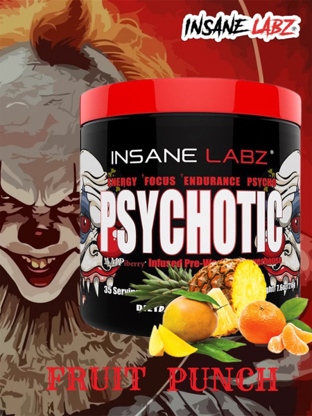 Insane Labz Psychotic предтрен - купить с доставкой по выгодным ценам в ...