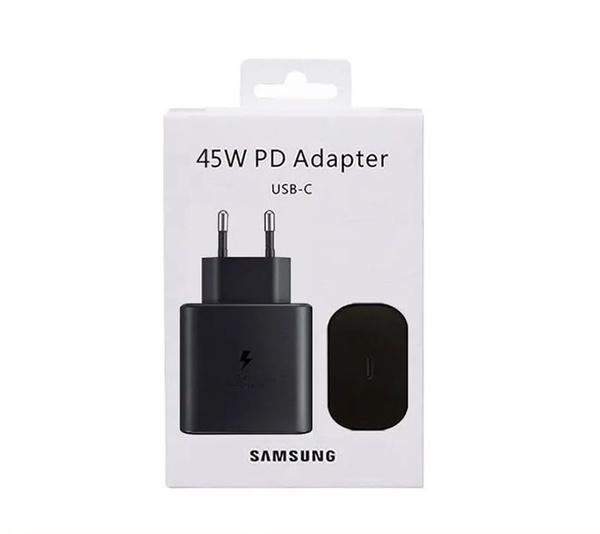 Сетевое зарядное устройство Samsung Черный USB-C 45W PD Adapter БЕЗ ...