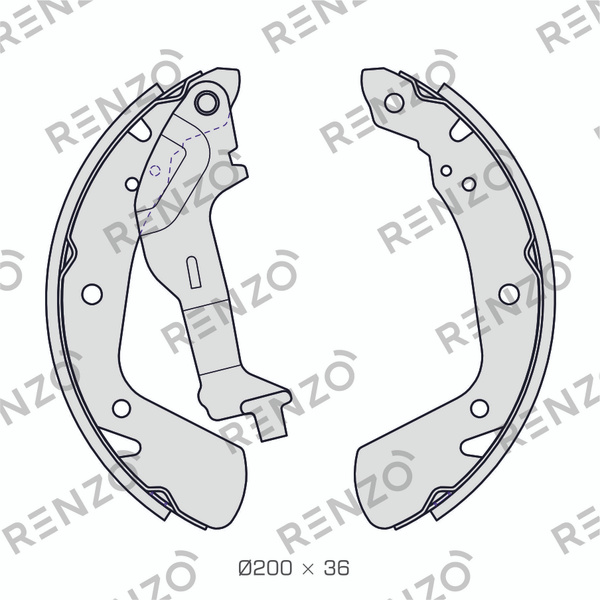 Колодки тормозные Renzo RZ105 - купить по низким ценам в интернет ...
