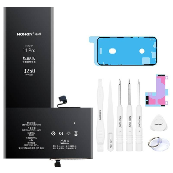 Аккумулятор Nohon для iPhone 11 Pro, 3250 mAh + набор для замены ...