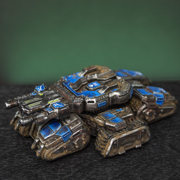 Осадный танк металлическая фигурка в росписи Старкрафт / Terran Siege ...