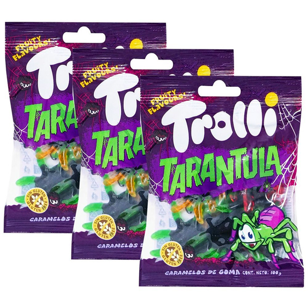 Жевательный мармелад Trolli Tarantula Пауки Тарантулы, Испания, 100г (3 ...