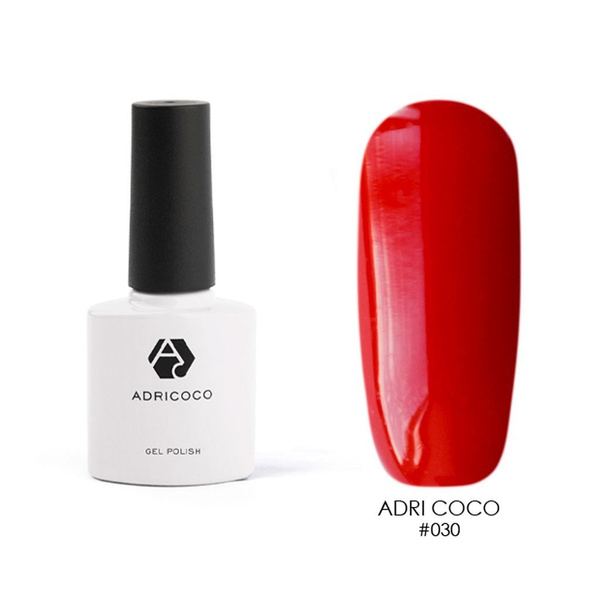 Adricoco, Гель лак для ногтей, маникюра Красный (№030), 8 мл - купить с доставкой по выгодным ...