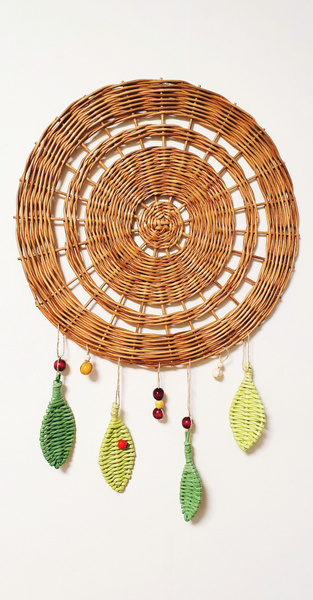 Украшение настенное интерьерное Набор панно плетеное круглое декоративное интерьерное 2 купить