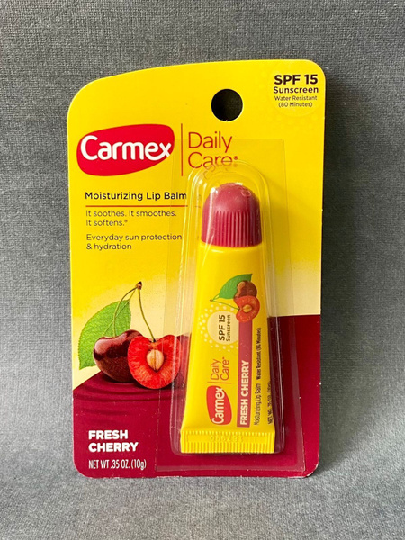 CARMEX Бальзам для губ с SPF, вишня / гигиеническая помада в тубе ...