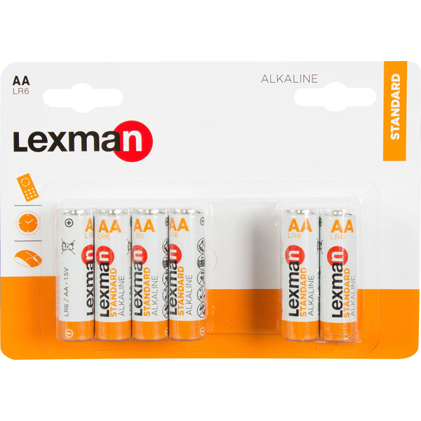 Lexman Батарейка AA, Гибридный тип, 12 шт - купить с доставкой по ...