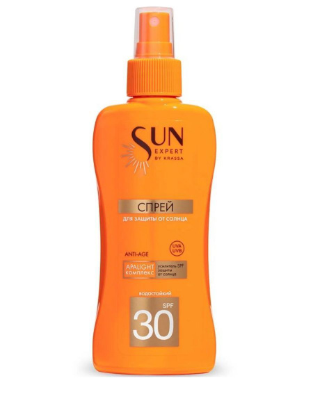 KRASSA Спрей солнцезащитный SPF 30 180 мл - купить с доставкой по ...