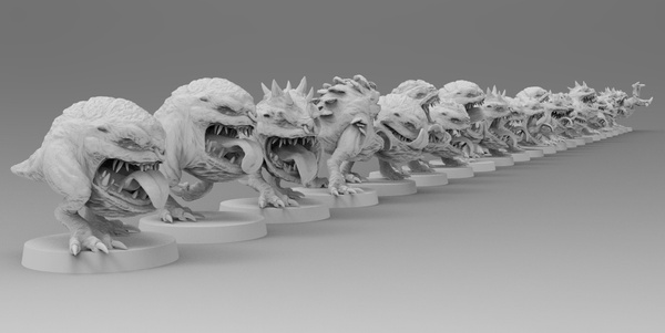 Игровые миниатюры Сквиги (Squigs) 24шт. (Cave Squigs - Warhammer, DnD ...