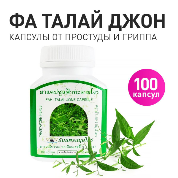 Fah-Talai-Jone capsule Thanyaporn Herbs: Фа Талай Джон пищевая добавка ...