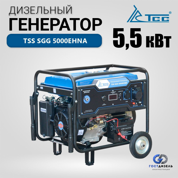 Бензогенератор TSS SGG 5000EHNA - купить по низкой цене в интернет-магазине OZON (1069775315)