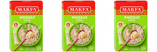 Makfa Крупа ячневая, 6 пакетов, 400 г, 3 уп купить на OZON по низкой цене (1860169225)