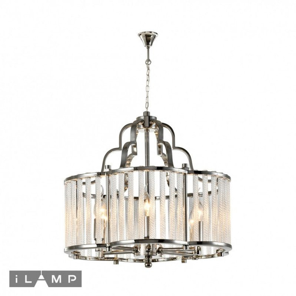 Подвесная люстра iLamp P9501-6 NIC - купить по низкой цене в интернет ...