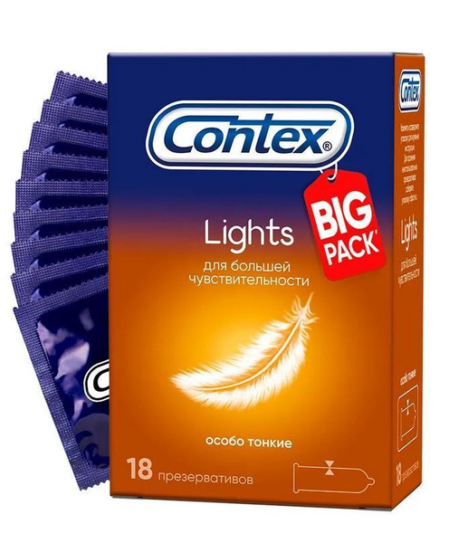 Презервативы Contex Lights, 18 шт. - купить с доставкой по выгодным ценам в интернет-магазине ...