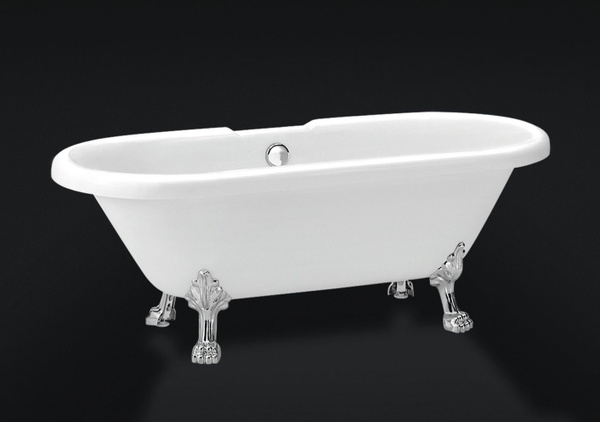 Акриловая ванна 177,4х80,5 BelBagno на ножках, отдельностоящая, хром ...