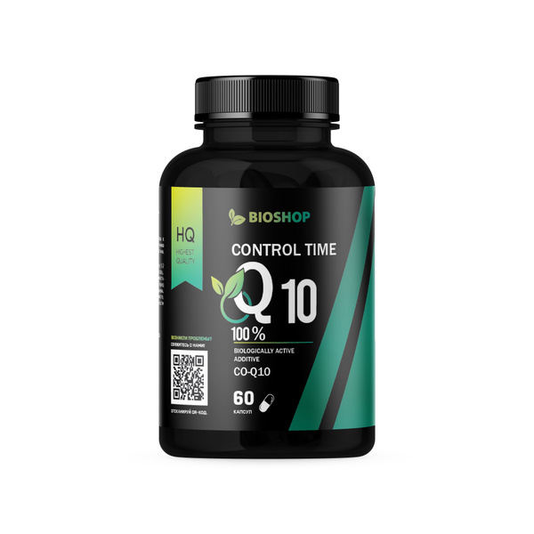 БАД к пище Коэнзим убихинон Q10 "Контрол тайм Q 10 100%" (Control time Q10 100%) 60 капсул + БАД ...