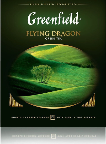 Чай зеленый Greenfield Flying Dragon в пакетиках (100 пакетов) - купить ...