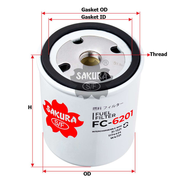 FC6201 Фильтр топливный купить на OZON по низкой цене (1183683064)