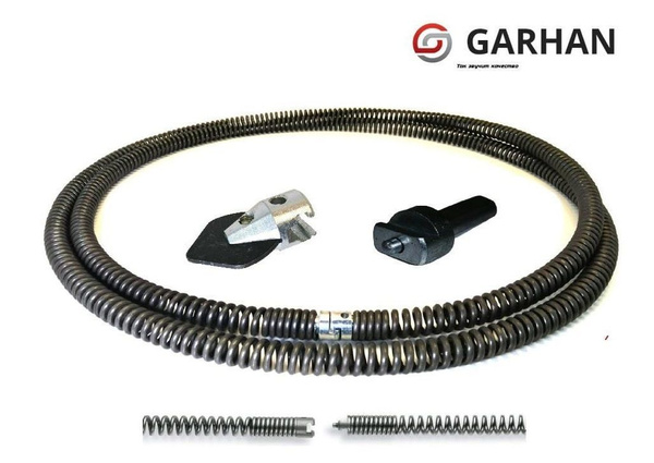 Спираль GARHAN Standart 16мм x 2,5м, Комплект-1, Трос сантехнический ...