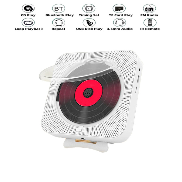 Портативный CD-плеер Bluetooth-динамик Стерео светодиодный экран ...