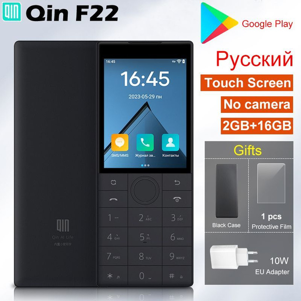 Мобильный телефон QIN F22 Play Store Русский, темно-серый - купить по ...
