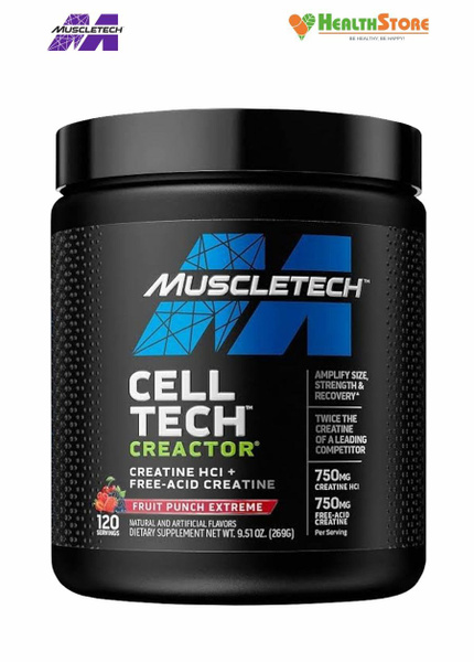 Креатиновый комплекс Muscletech Cell Tech Creactor 274г (фруктовый пунш) креатин гидрохлорид ...
