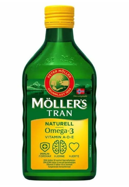 Жидкий рыбий жир Moller Омега-3, Вкус Натуральный, 500мл, Норвегия ...