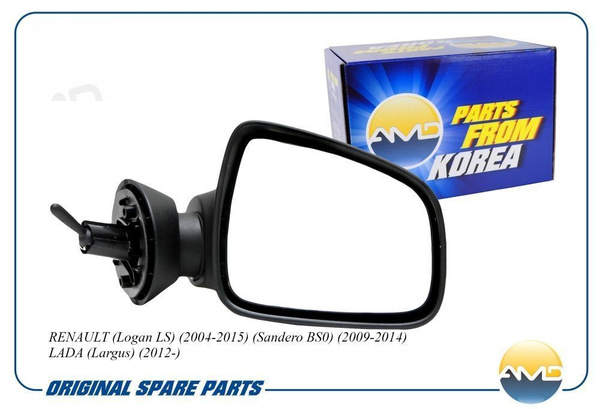 Зеркало заднего вида правое механическое большое RENAULT Logan LS 2004 ...