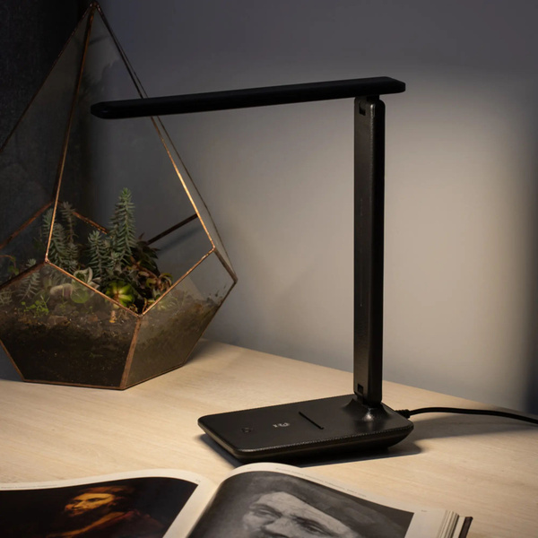 Настольная лампа светодиодная Эра LED-506-10W-BK регулируемый белый ...