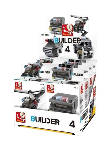 Конструктор блочный Слубан Builder Полиция, в ассорт. кор. M38-B0595 ...