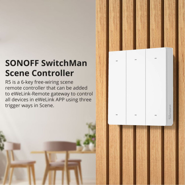 Контроллер сцены SONOFF SwitchMan R5 - купить с доставкой по выгодным ...